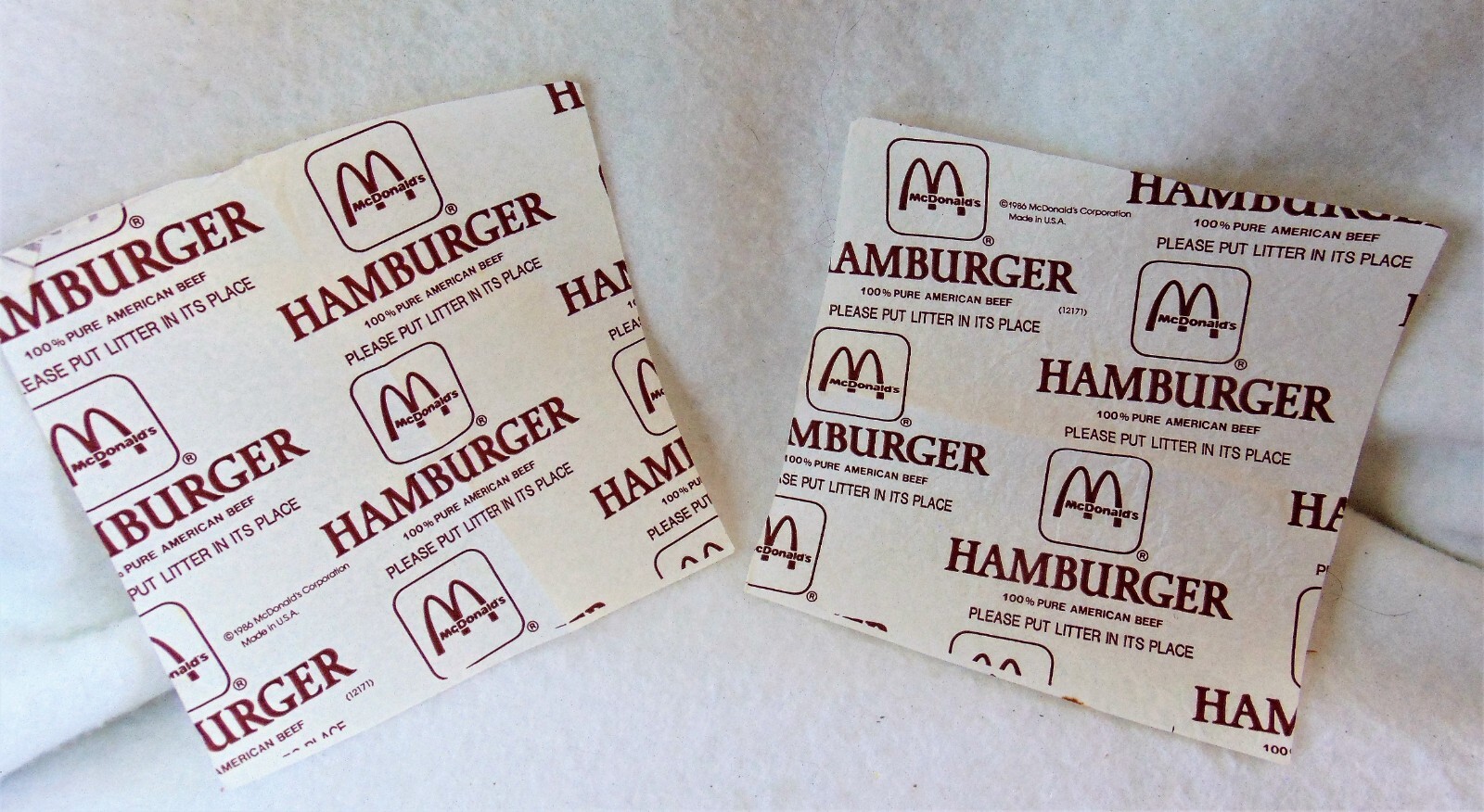 Mcdonalds Hamburger Wrapper