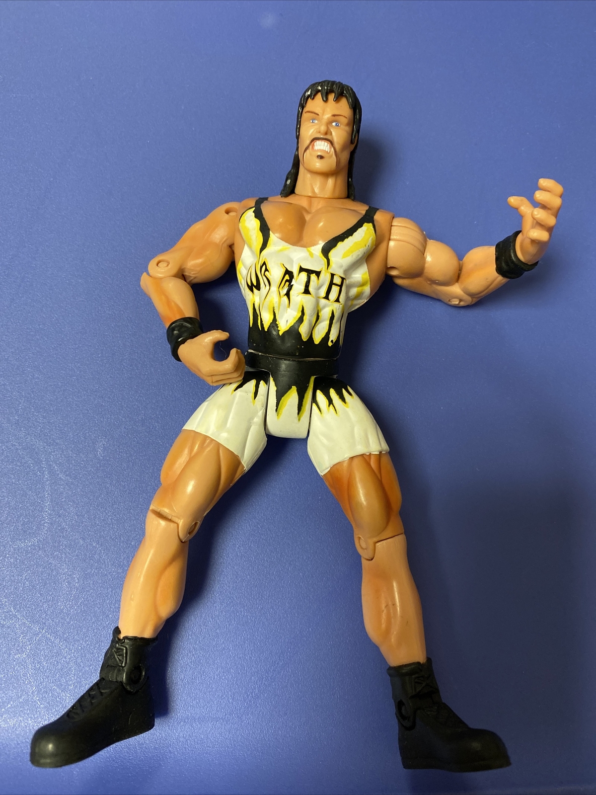WRATH WCW ToyBiz Marvel Bruisers Adam Bomb Wrestling Figure WWE ECW WWF ...