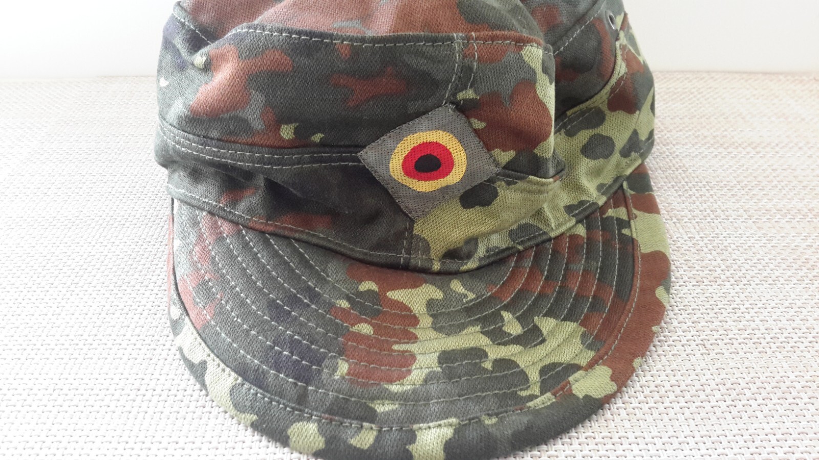 Genuine Original German Army Flecktarn Cap BW Woodlan… - Gem