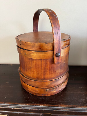 Primitives - Wooden Firkin Sugar Bucket