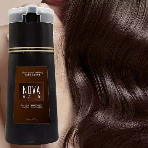 New Hair Dye Shampoo Nova Hair Instant Color Dye Shampoo Plants Essence ...