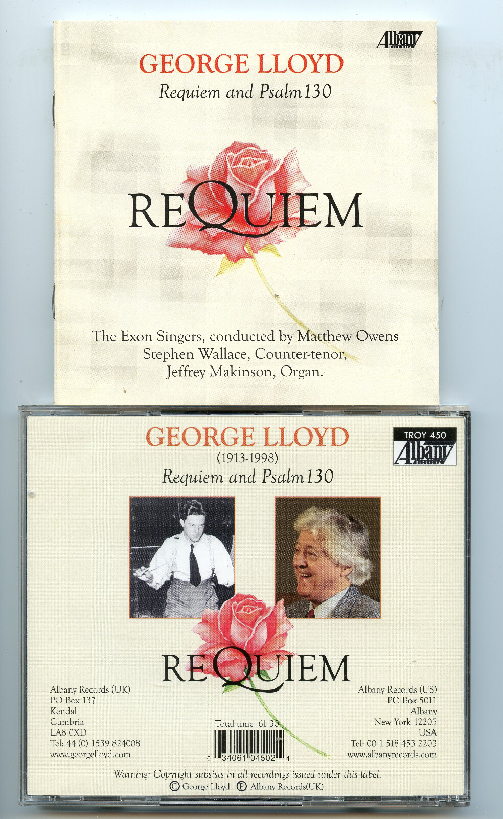 George Lloyd - Requiem / Psalm 130, Exon Singers/Matthew Owens, Albany ...