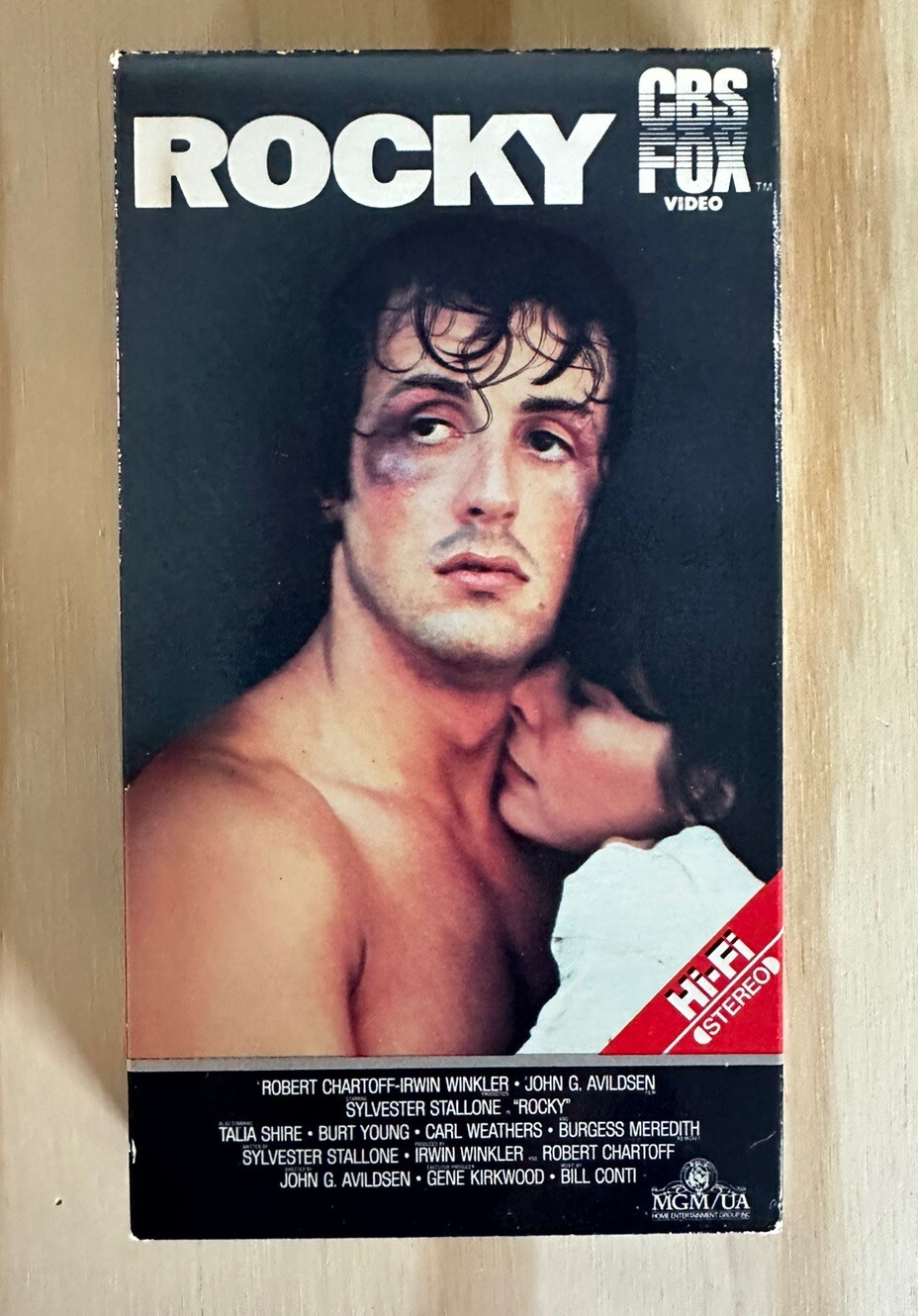 Rocky VHS - Sylvester Stallone + Talia Shire + Burt Young - CBS FOX RED ...