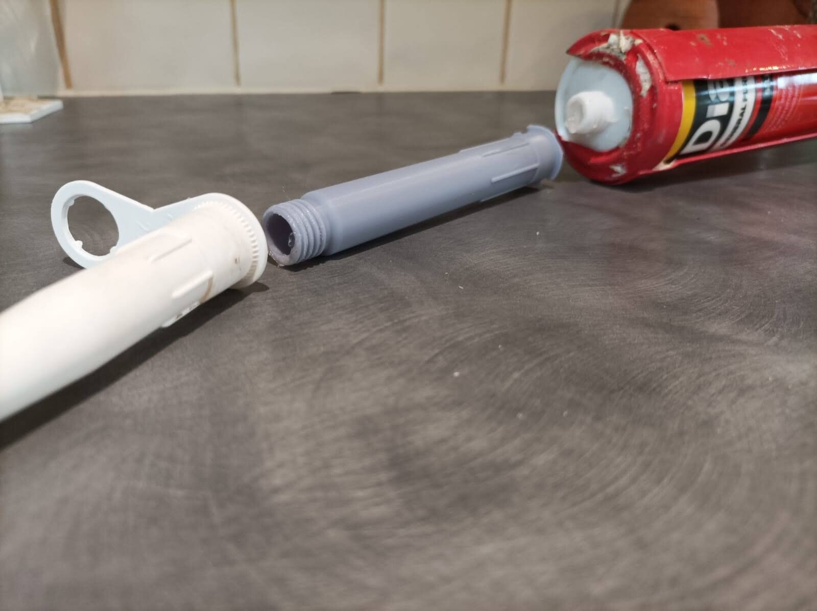 Modular 110mm Extender for Extra Long Caulk / Silicone Sealant Nozzle ...