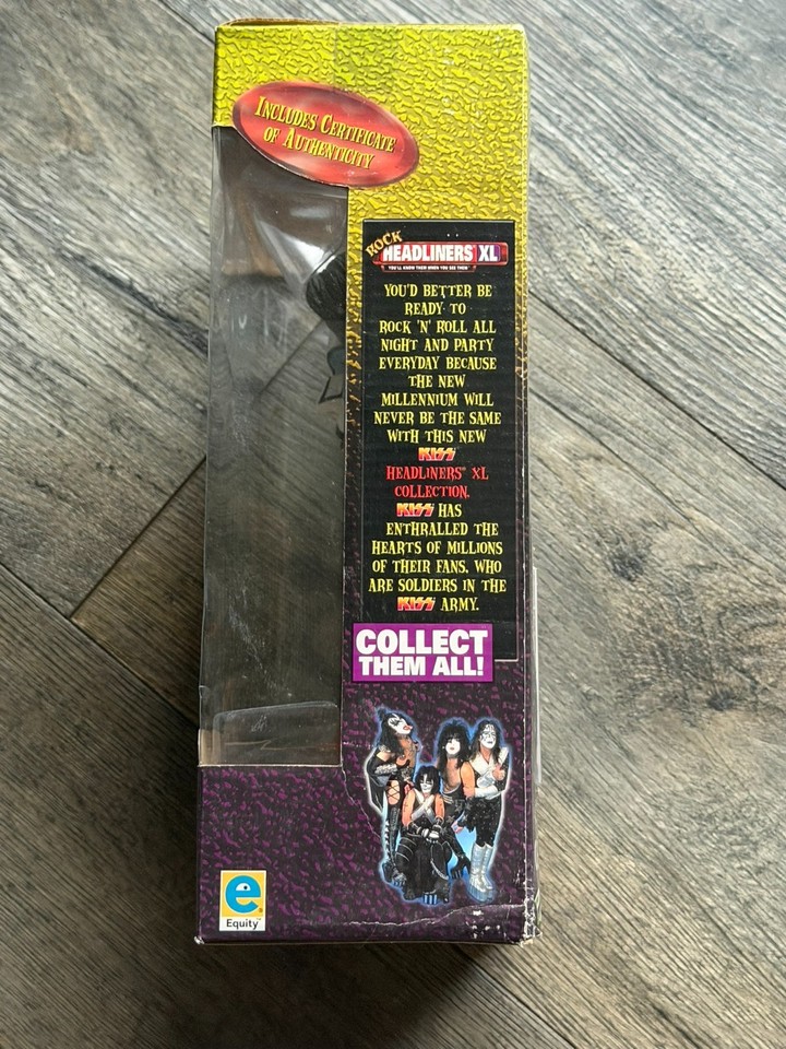 KISS Ace Frehley SIGNED AUTOGRAPH Love Gun Headliners XL Figure '99 ...