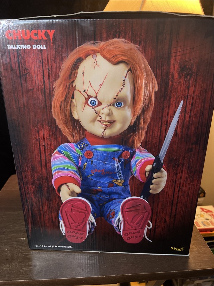 Bride of Chucky Talking Animated Chucky Doll Child's Play Sits 14 in ...