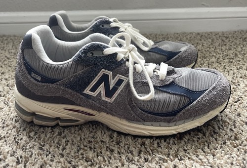 New Balance 2002R Shoes Sneakers Mens 9.5 Navy Castlerock Blue Gray ...