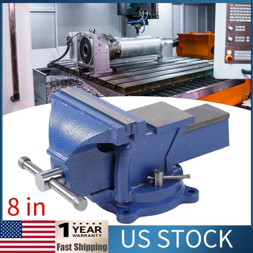 8" Mechanic Bench Vise Table Top Clamp Press Locking Swivel Base Heavy ...
