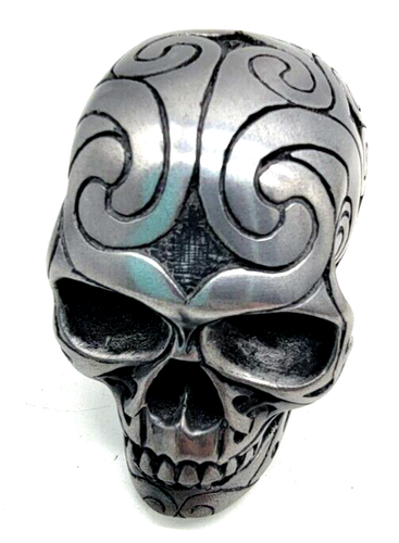 DESIGN CLINIC SUMMIT COLLECTION CELTIC/TRIBAL SKULL FIGURE SILVER 2.25 ...