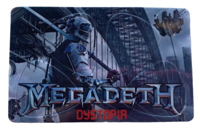 RARE MEGADETH DYSTOPIA GUITAR PICK CARD VIC RATTLEHEAD | eBay