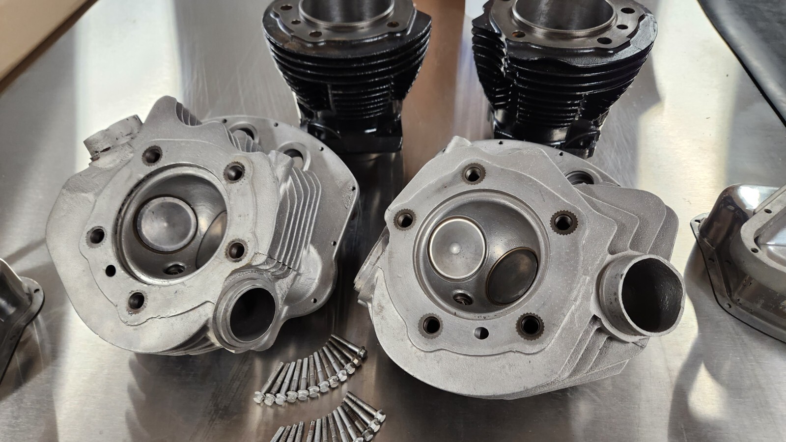 1964 Harley Davidson Panhead NOS Cylinders & Duoglide Heads | eBay