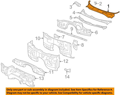 CHRYSLER OEM 08-23 Challenger Cowl Cowl-Cowl Top Panel 5028757AH | eBay