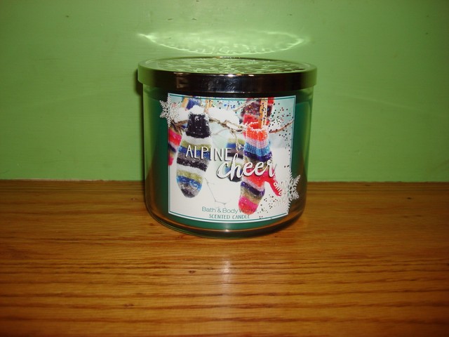Bath & Body Works Alpine Cheer 3 Wick 14.5 Oz Candle Cranberry ...