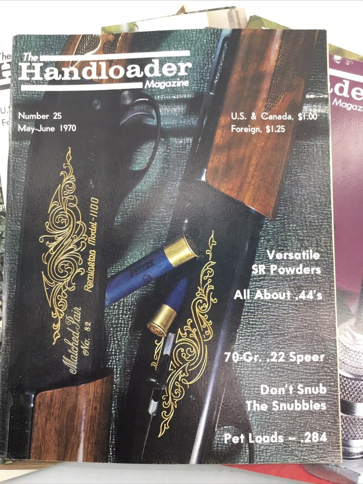1970 Handloader Magazine Journal of Ammunition Reloading 1-6 Full Year ...