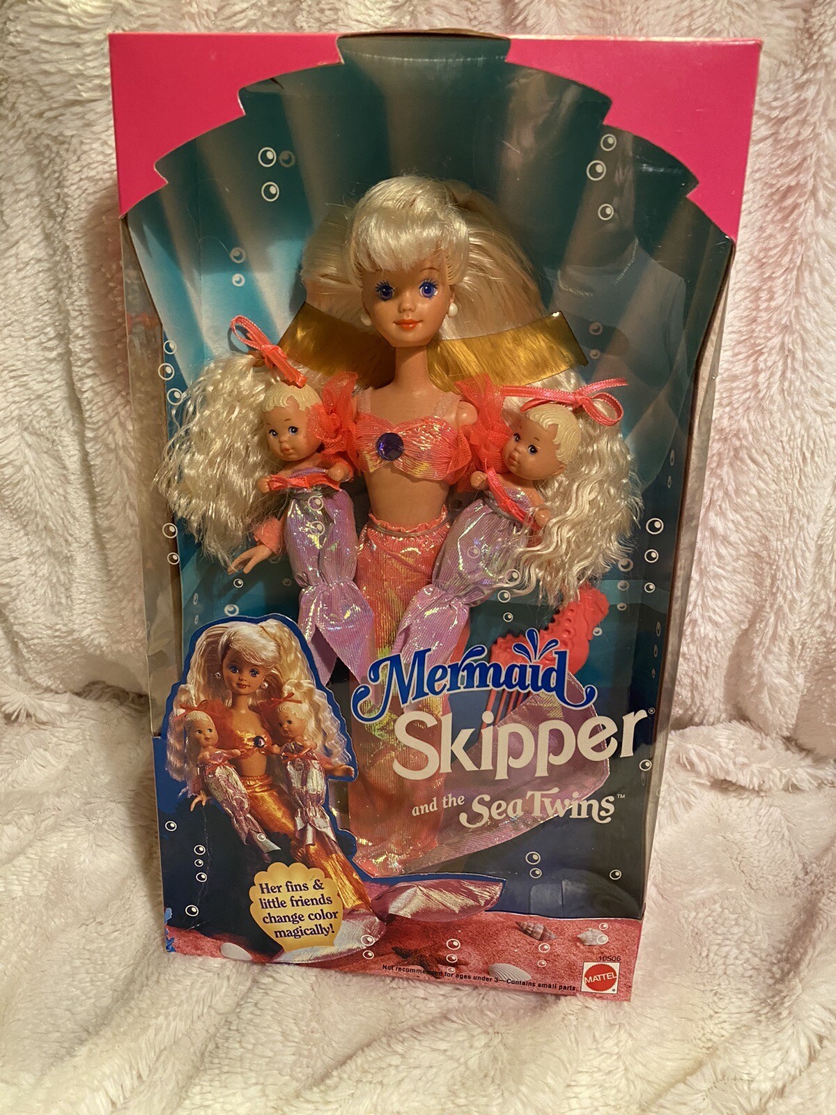 1993 Mattel Mermaid Skipper Doll & Sea Twins Skipper Barbie Family ...