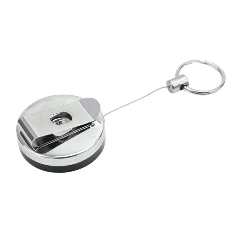 Retractable Steel Wire Rope Elastic Key Chain Anti Lost Secure Key ...