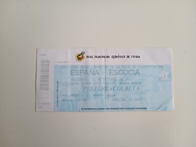 Spain vs Scotland Football Ticket EURO 2012 | eBay UK