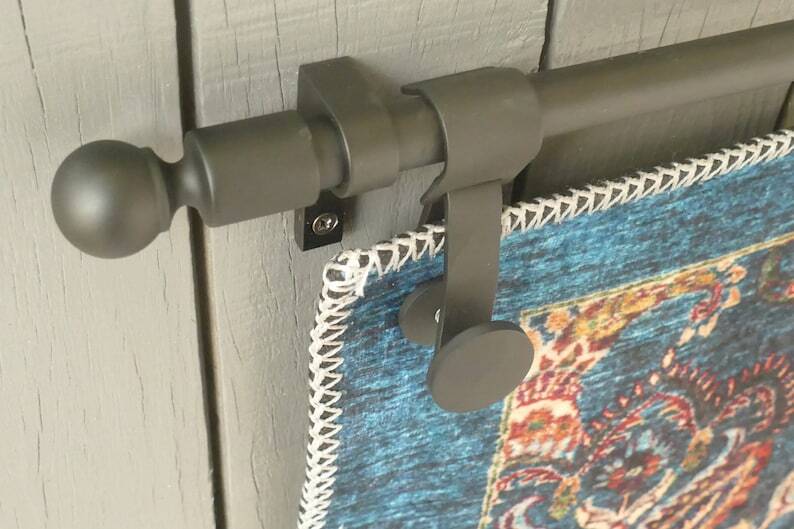 Metal Rug Hanger,Quilt Hanger,5/8 Hardware set,Wall Rug Holder,Tapestry ...