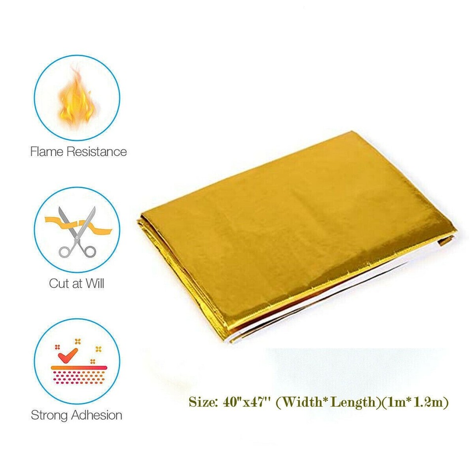 Heat Shield Mat Adhesive Backed Aluminized Heat Sheet Protection ...