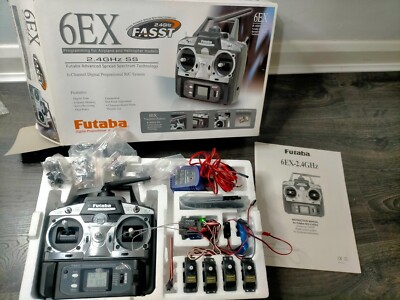 FUTABA RADIO SKYSPORT 6EX faast TRANSMITTER RECEIVER SET PLANE ...