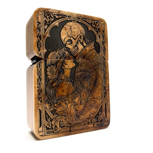 The Lover Java Teakwood Engraved Lighter | eBay