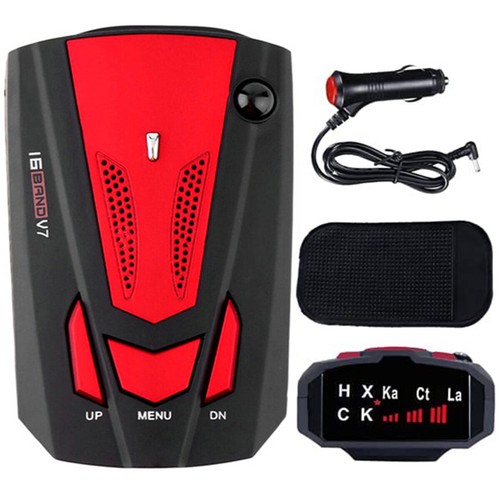 LED Car Radar Detector City/Highway Vehicle Speed Voice Alert Alarm ...