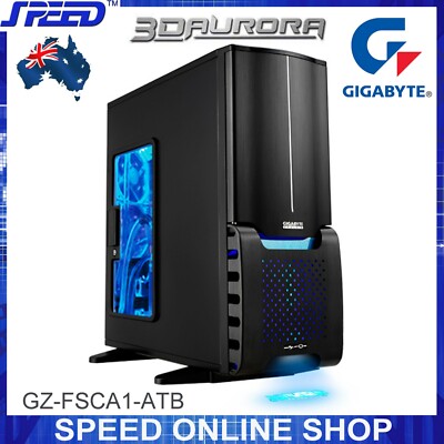 GIGABYTE 3D AURORA GZ-FSCA1-ATB Aluminum ATX Full Tower Gaming PC Case ...