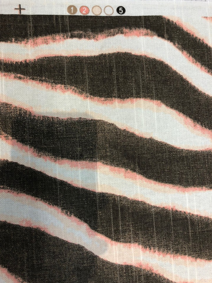 Zany Zebra Blush Drapery Upholstery Ronnie Gold Home Accent Fabric By ...