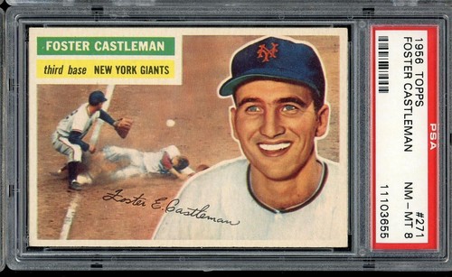 1956 Topps Baseball #271 Foster Castleman PSA 8 | eBay