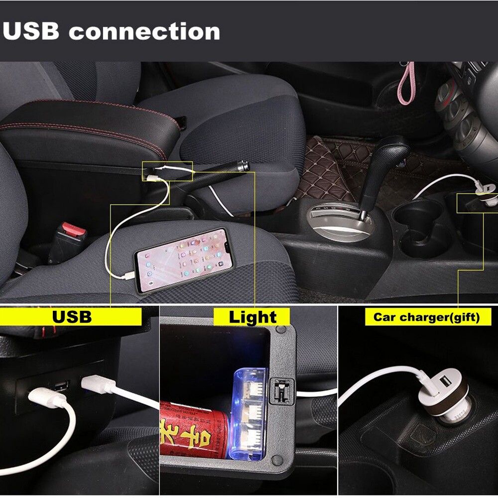 Armrest Box For Hyundai Getz 2004 - 2009 With 3 USB Central Consoles ...