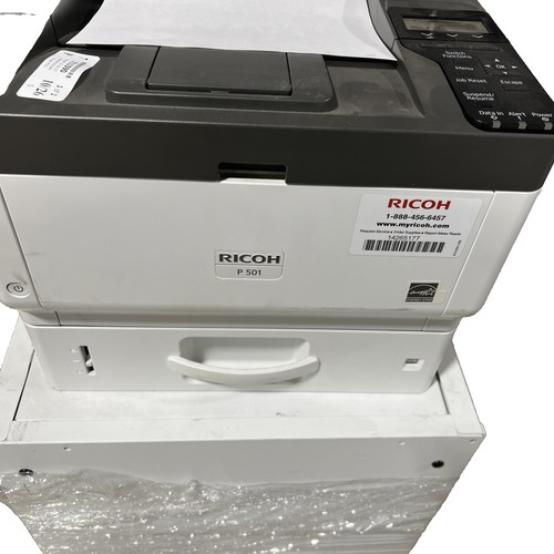 Ricoh P 501 Laser 45 ppm Monochrome. MICR enabled Printer ROSETTA ...