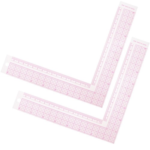 2 Pcs Design Ruler Sewing Measuring Tools Pattern Making Rulers Curve ...