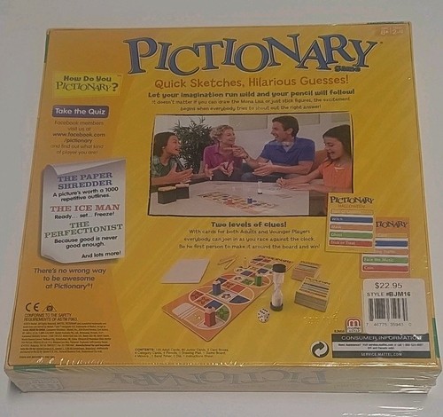 Mattel Games Pictionary Board Game, Drawing Game for Kids, Adults ...