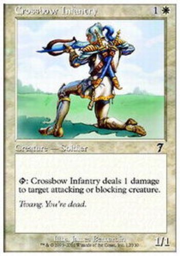 MTG: Crossbow Infantry - Foil [Moderately Played] 7th Edition Magic the ...