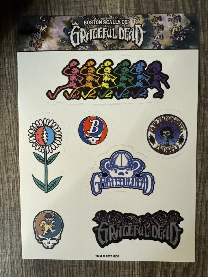 Boston Scally Grateful Dead Dancing Bears Size M/L, Dust Bag, 5 Pins ...