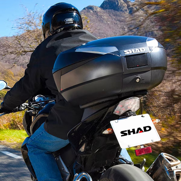Shad SH48 Top Case Black Dark Grey 48 Litre Motorcycle Motorbike ...