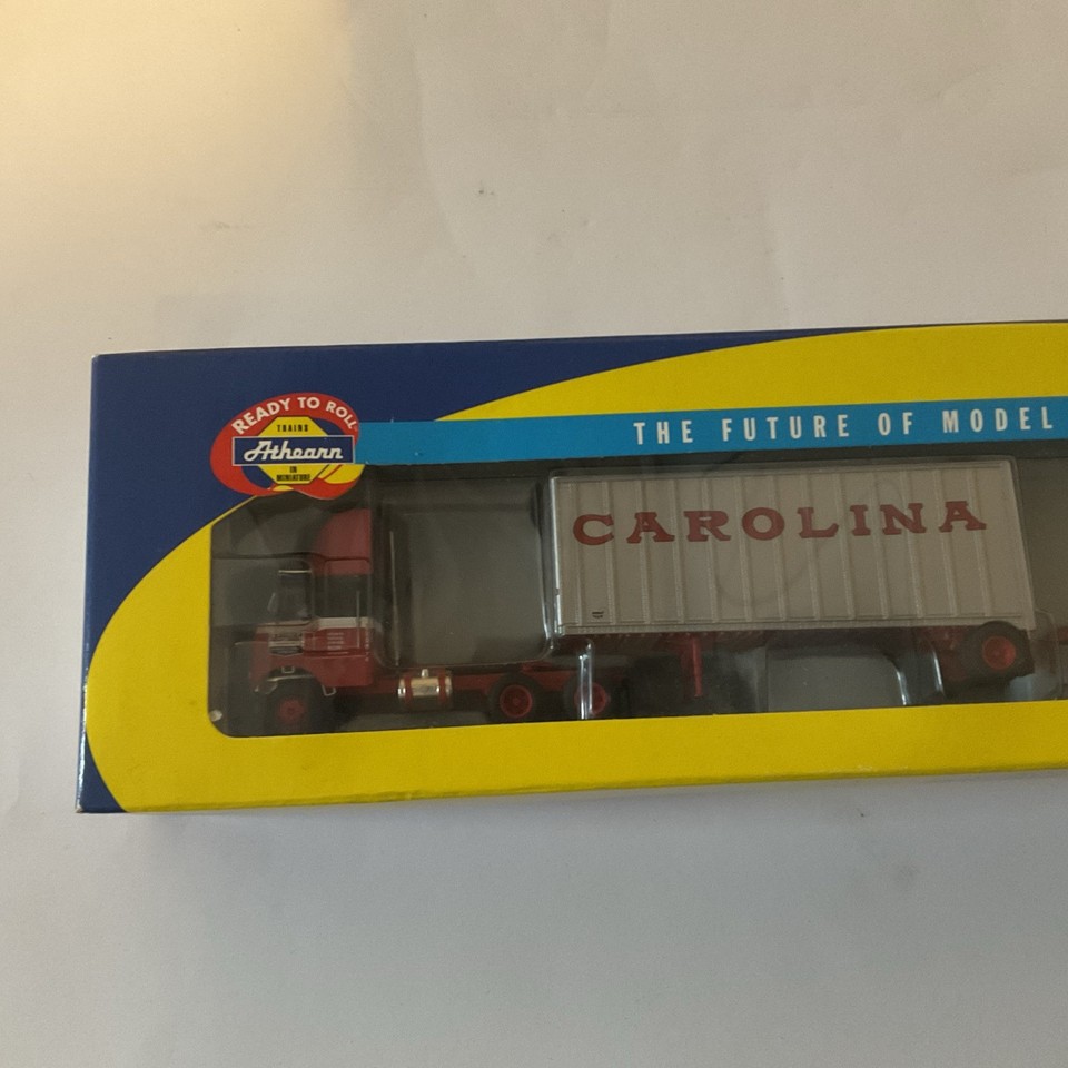 Athearn Freightliner Carolina HO Model Truck Double Wedge Trailers ...