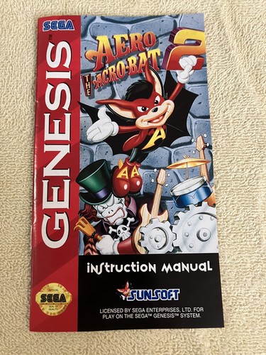 Aero the Acrobat 2 Sega Genesis CIB Complete | eBay