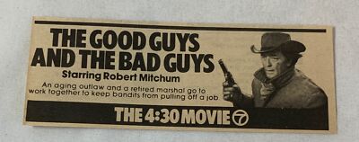 1980 WABC tv ad~ movie THE GOOD GUYS AND THE BAD GUYS Robert Mitchum | eBay
