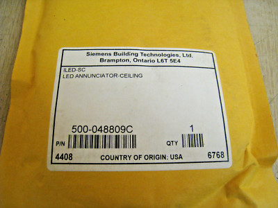 FACTORY SEALED SIEMENS 500-048809C LED ANNUNCIATOR ILED-SC FREE ...