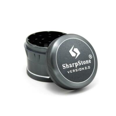 SharpStone V2 Hard Top 4 Piece 2.5” Herb / Spice Grinder GUNMETAL GREY AUTHENTIC | eBay