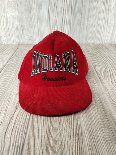 NCAA IU Indiana University Hoosiers Red Corduroy SnapBack Baseball Cap ...