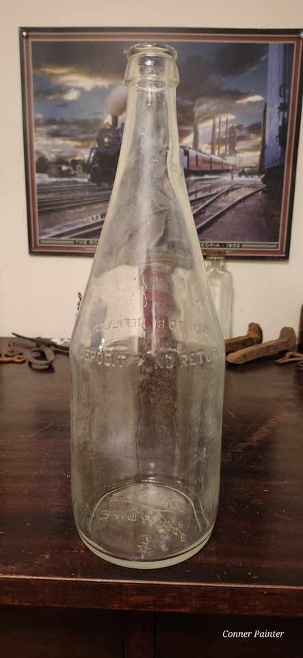Rare! Antique 1935 32oz Embossed Miller High Life Beer Bottle. Mint ...