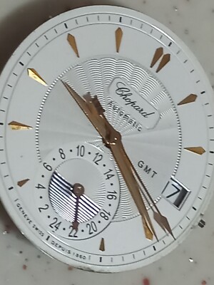 CHOPARD GMT DEPUIS 1860 MICRO ROTOR AUTOMATIC WATCH MOVEMENT DIAL CAL 4 ...