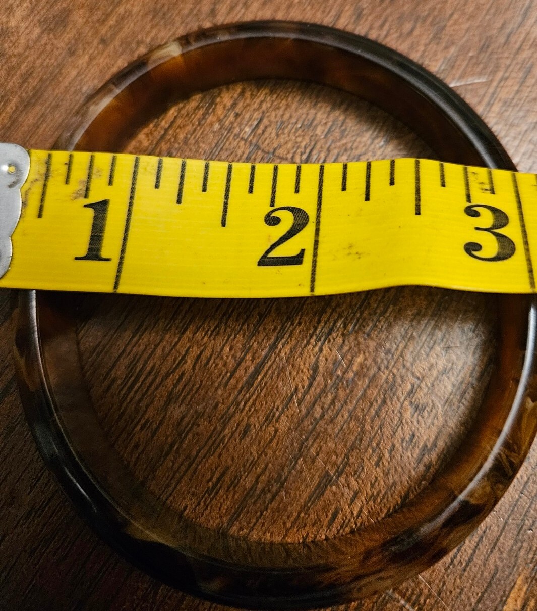 Vintage 1960s Bakelite Faux Tortoise Shell Bangle Bra… - Gem