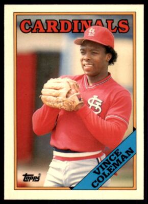 1988 Topps Tiffany Vince Coleman Baseball Cards #260 | eBay