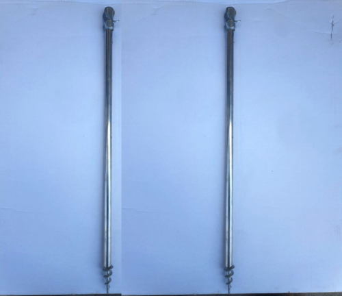 X2 Fishing Stainless Steel Extending Screw End Bank Sticks 28" to 48 ...