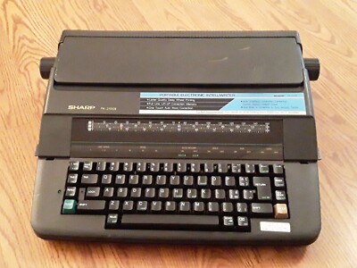 Sharp PA-3100 II Portable Electronic Intelliwriter Typewriter TESTED ...