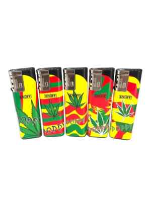 5 pk Enuff Windproof Lighter Rasta Design | eBay Australia