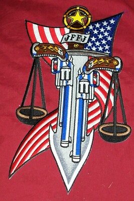 JFFJ Big Back Patch Jacket Coat Vest Motorcycle Biker Large US Flag ...